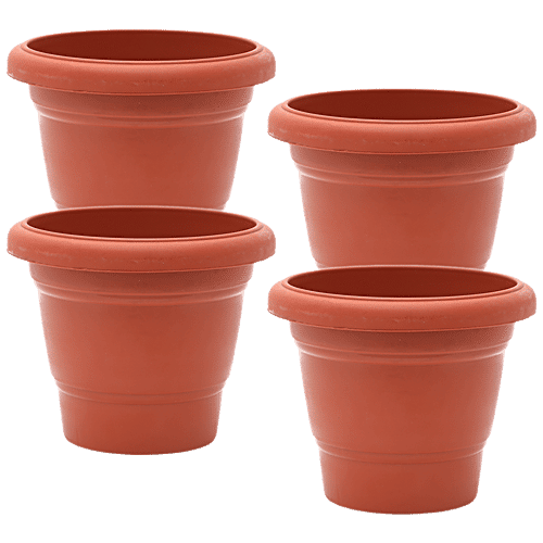 Buy NATURES PLUS Flower Pot 40 - Brown, Durable, Longlasting Online at ...