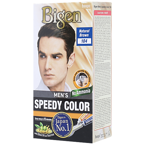 Buy Bigen Men's Speedy Hair Colour With Olive Oil & Taurine - Natural ...