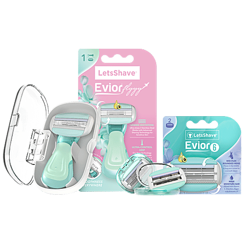 Buy LetsShave Evior Flyyy Hair Removal Razor Shaving Kit Online at Best ...