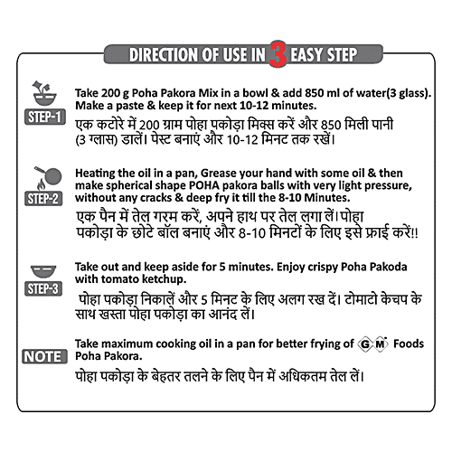 Buy Gm Foods Poha Pakora Flour Online at Best Price of Rs 76 - bigbasket