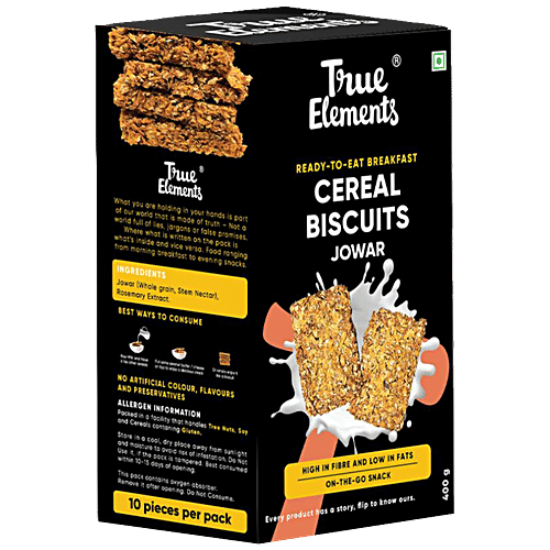Buy True Elements Cereal Biscuits Jowar Ready-To-Eat Breakfast - High ...
