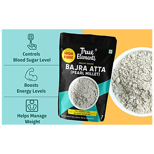 Buy True Elements Bajra Atta/Pearl Millet - High Fibre Online at Best ...
