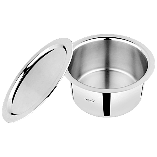 Buy Segovia Stainless Steel Tope/Patila - With Lid, Silver Online at ...