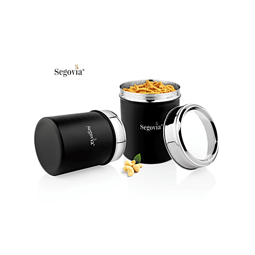 Buy Segovia Stainless Steel Canister/Container - See Through Lid, Air ...