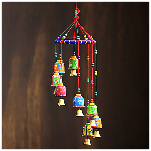 Buy eCraftIndia Handcrafted Decorative Wall/Door/Window Hanging Bells ...