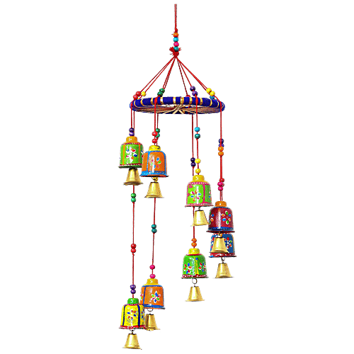 Buy eCraftIndia Handcrafted Decorative Wall/Door/Window Hanging Bells ...