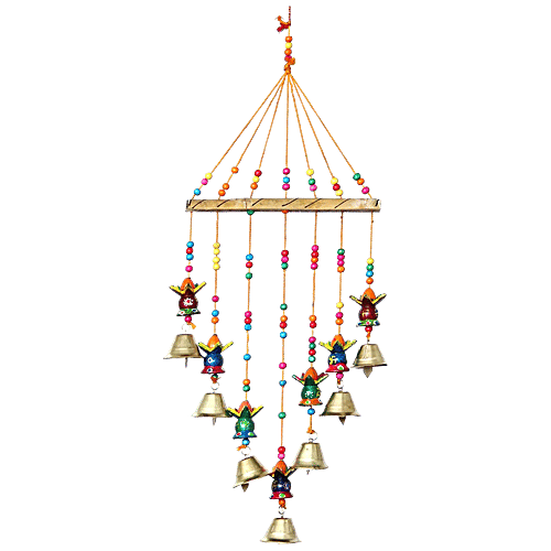 Buy eCraftIndia Handcrafted Decorative Kalash Wall/Door/Window Hanging ...