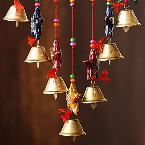 Buy eCraftIndia Handcrafted Decorative Colourful Stars Wall/Door/Window ...