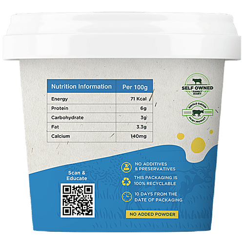 Buy 4S FOODS Organic Curd/Dahi - Made From Cow Milk, Fresh & Protein ...