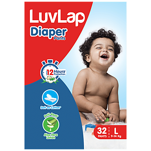 Buy LuvLap Baby Diaper Pants - Up To 12 Hours Protection, Anti-Rash ...