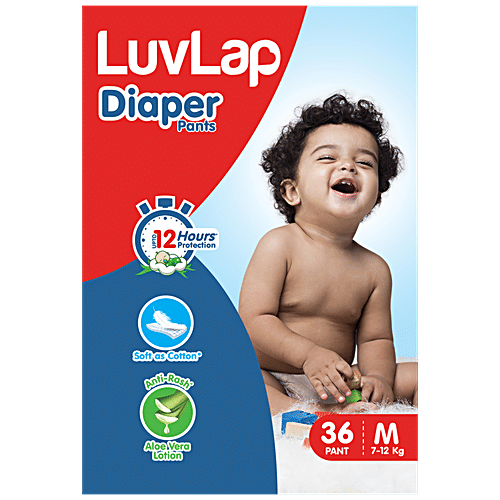 Buy LuvLap Baby Diaper Pants - Up To 12 Hours Protection, Anti-Rash ...