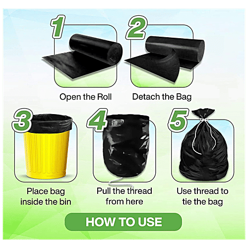 Buy VC OXO Biodegradable Dustbin Garbage Bag - 61 X 81 cm Size, Eco ...