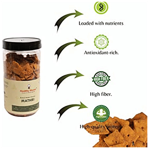 Buy Healthy Master Baked Makai Masala Mathri - Vegan Snack Online at ...