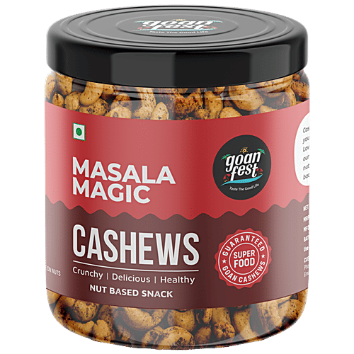 Buy GOANFEST Masala Magic Cashews - Crunchy, Super Food Online at Best Price of Rs 160 - bigbasket