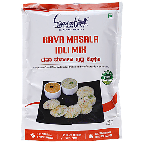 Buy Sarati Instant Rava Masala Idli Mix Online at Best Price of Rs 140 ...