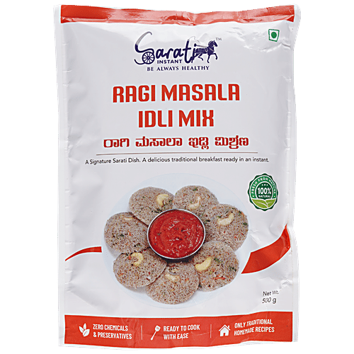 Buy Sarati Instant Ragi Masala Idli Mix Online at Best Price of Rs 150 ...
