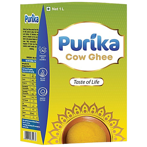 Buy Purika Cow Ghee - Smooth Texture, Vitamin A Rich Online at Best ...
