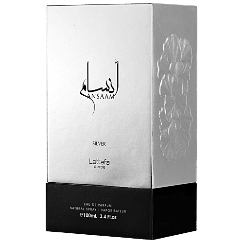 Buy Lattafa Ansaam Silver - Eau De Parfum, Long-Lasting, For Men ...
