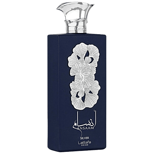 Buy Lattafa Ansaam Silver - Eau De Parfum, Long-Lasting, For Men ...