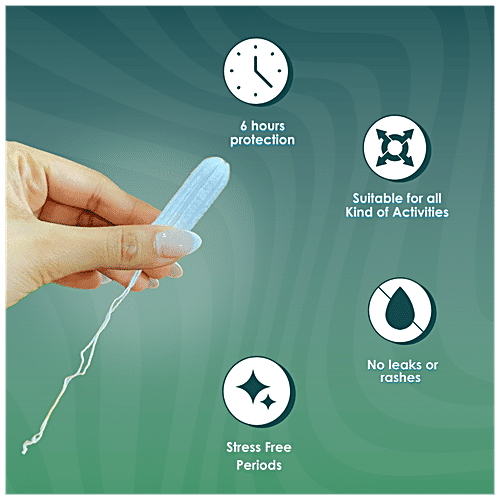 Buy Lemme Be Heavy Flow Tampons - 100% Cotton Certified, Biodegradable ...