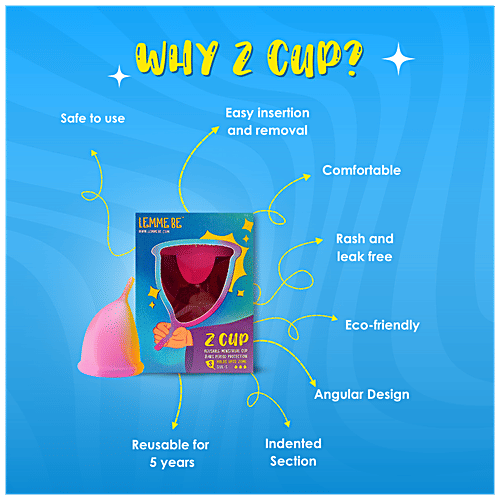 Buy Lemme Be Z Cup Reusable Menstrual Cup - Small Size, Rainbow, Ultra ...