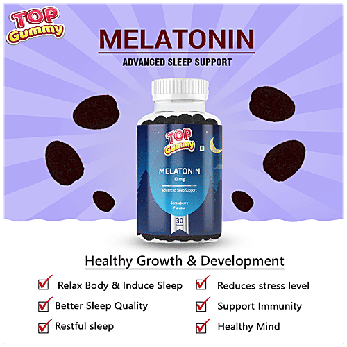 Buy Top Gummy Melatonin 10 mg Gummies - Advanced Sleep Support ...