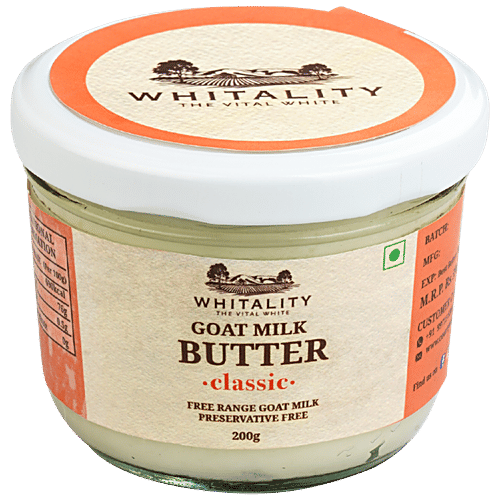 Buy Whitality Goat Milk Butter - Classic, Rich In Calcium Online at ...