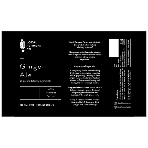 Buy Local Ferment Co Ginger Ale - Classic, Natural, Non-Alcoholic ...