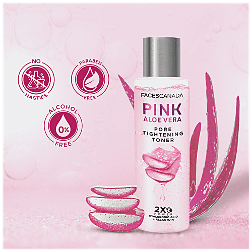 Buy Faces Canada Pink Aloe Vera Pore Tightening Toner - Hydrating ...