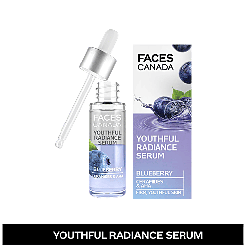 Buy Faces Canada Youthful Radiance Serum - Blueberry, Ceramides & AHA, For Firm Skin Online at ...