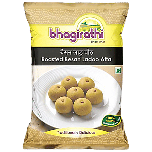 Buy Bhagirathi Roasted Ladoo Besan Atta - Loaded With Nutrients Online ...