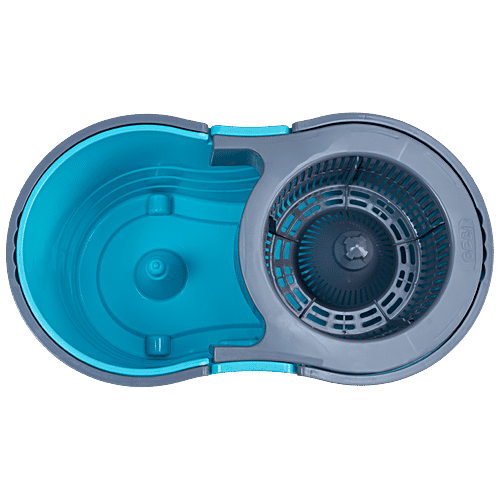 Buy Gebi Super Spin Mop - Plastic Spinner, Blue, No Excess Dripping ...
