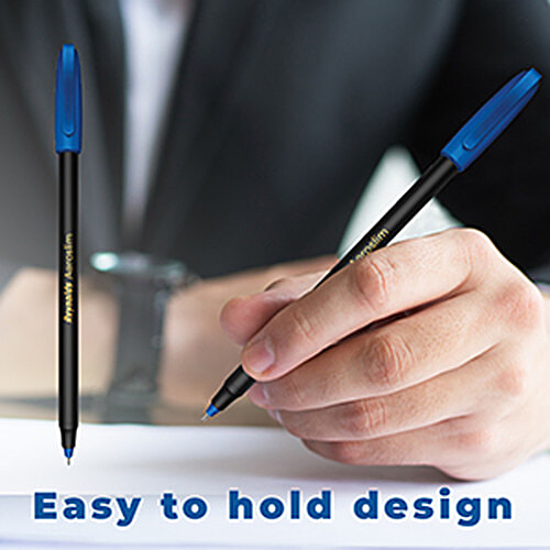 Buy Reynolds Aeroslim Ball Pen - Blue, Black & Red, Smooth To Write ...