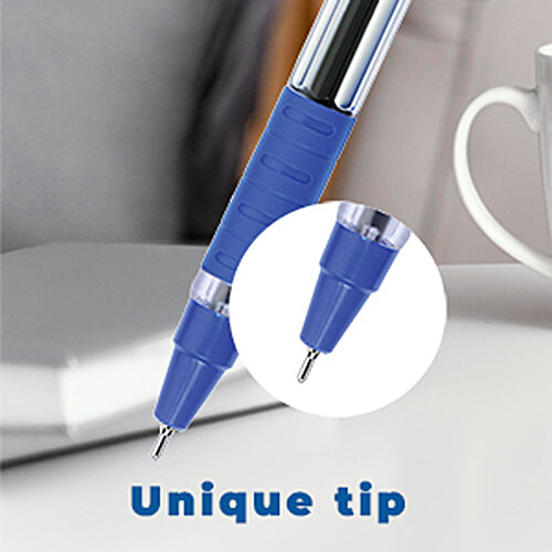 Buy Reynolds Brite Ball Pen - Blue, Unique Tip, Smooth To Write Online ...