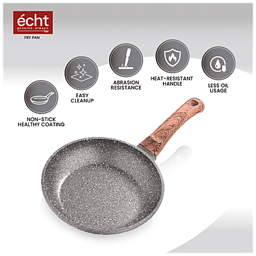 Buy Echt Non-Stick Frying Pan - Die Cast Aluminum, Grey, 24 Cm, To ...