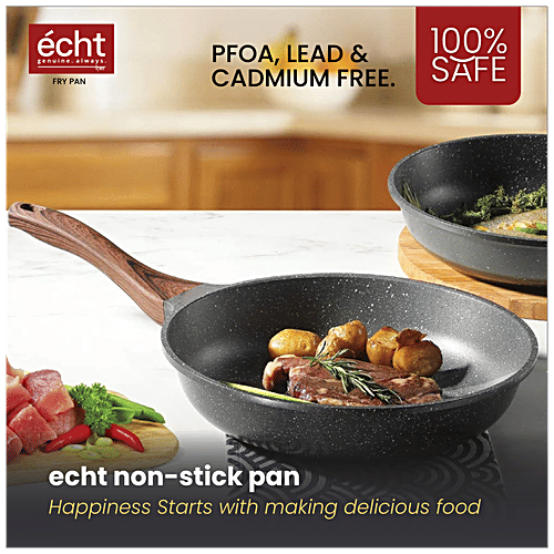 Buy Echt Non-Stick Frying Pan - Die Cast Aluminum, Grey, 24 Cm, To ...