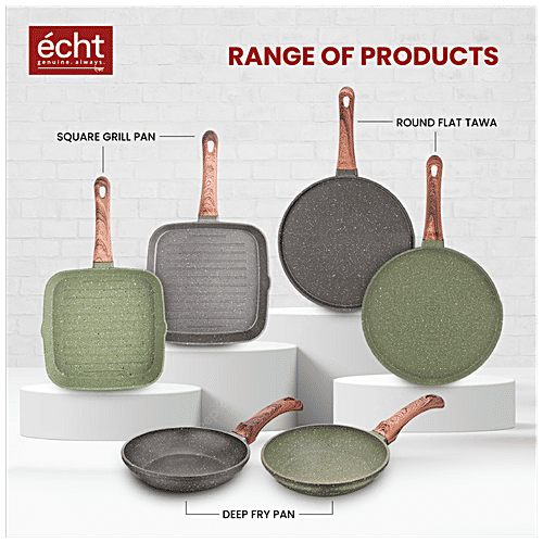 Buy Echt Non-Stick Frying Pan - Die Cast Aluminum, Grey, 24 Cm, To ...