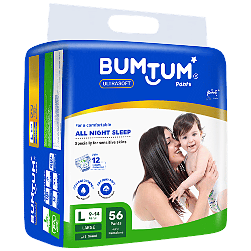 Buy Bumtum Baby Diaper Pants - With Leakage Protection, Ultra Soft ...