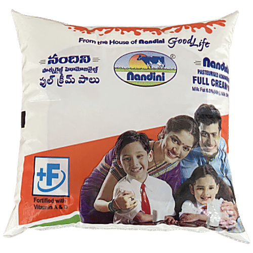 Buy Nandini Full Cream Milk - Fortified With Vitamin A & D Online at ...