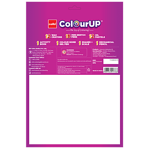 Buy Cello Colour Up Celebration Kit - Ideal Gift For Kids, 3 Years ...