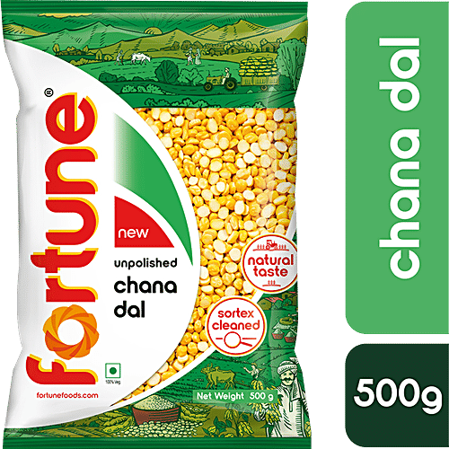 Buy Fortune Chana Dal - Unpolished & Sortex Cleaned Online at Best ...
