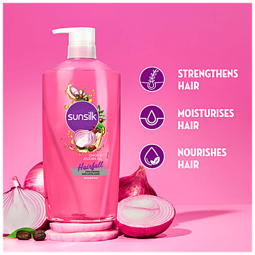 Buy Sunsilk Hairfall Shampoo - Onion & Jojoba Oil, Nourishes Hair ...