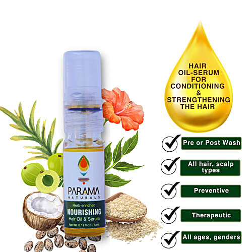 Buy PARAMA NATURALS Nourishing Hair Oil & Serum - Therapeutic Online at ...