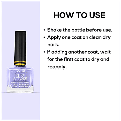 Buy Jaquline USA Pure Stroke Nail Enamel - Breathable, Non-Toxic Online ...