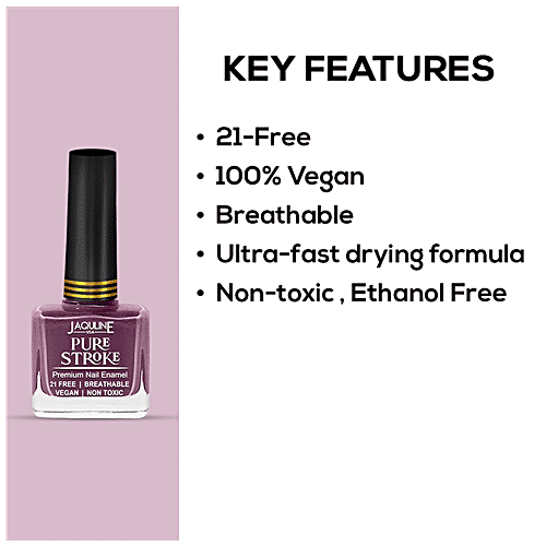 Buy Jaquline USA Pure Stroke Nail Enamel - Breathable, Non-Toxic Online ...