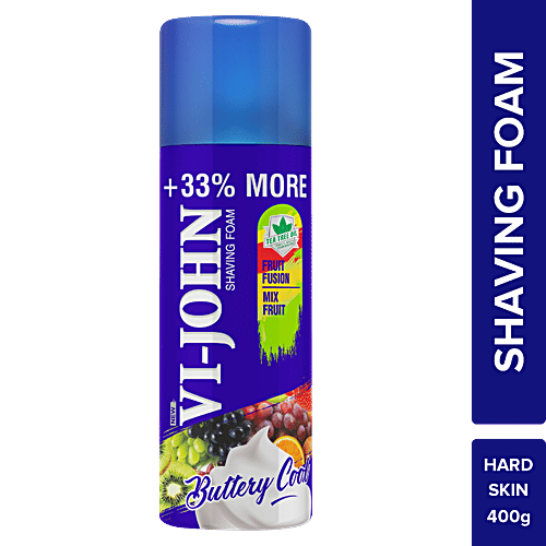 Buy VI-JOHN Shaving Foam - Fruit Fusion, Prevents Cuts & Razor Burns ...