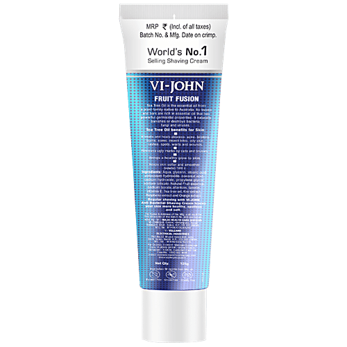 Buy VI-JOHN Fruit Fusion Shaving Cream - With Bacti-Guard, Refreshes ...