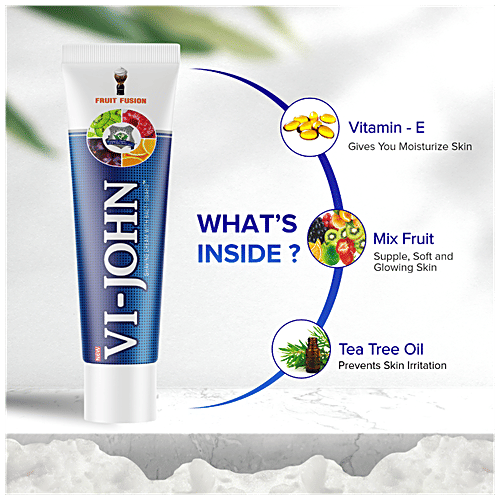 Buy VI-JOHN Fruit Fusion Shaving Cream - With Bacti-Guard, Refreshes ...