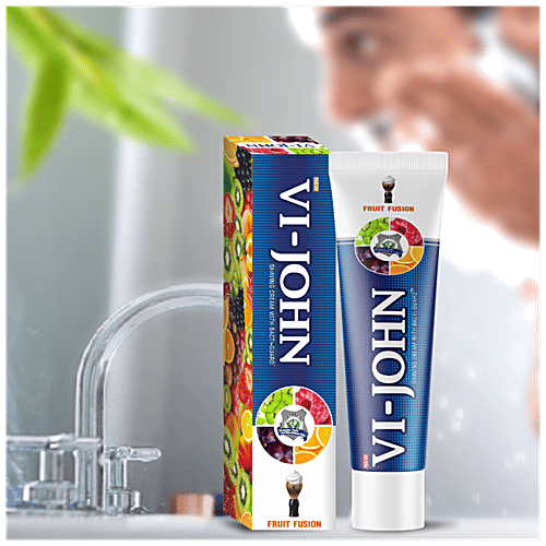 Buy VI-JOHN Fruit Fusion Shaving Cream - With Bacti-Guard, Refreshes ...