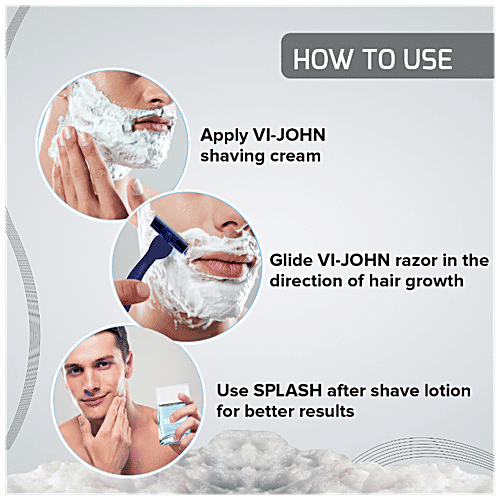 Buy VI-JOHN Premium Lather Shaving Cream - With Moisturisers, Extra ...